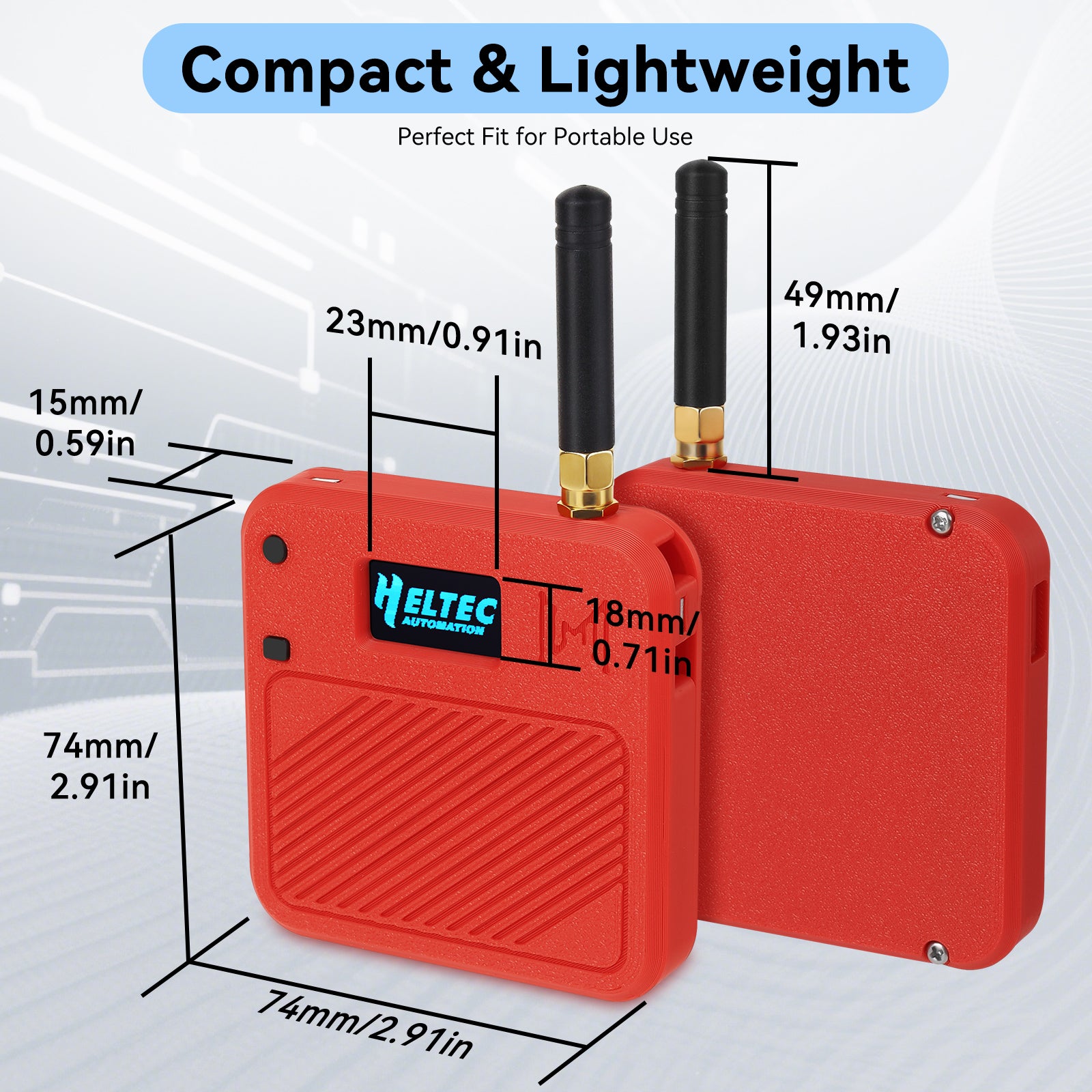 N32 - Heltec ESP32 LoRa V3 Develop Node Kit - 3000mAh Battery + 3D-Pri ...