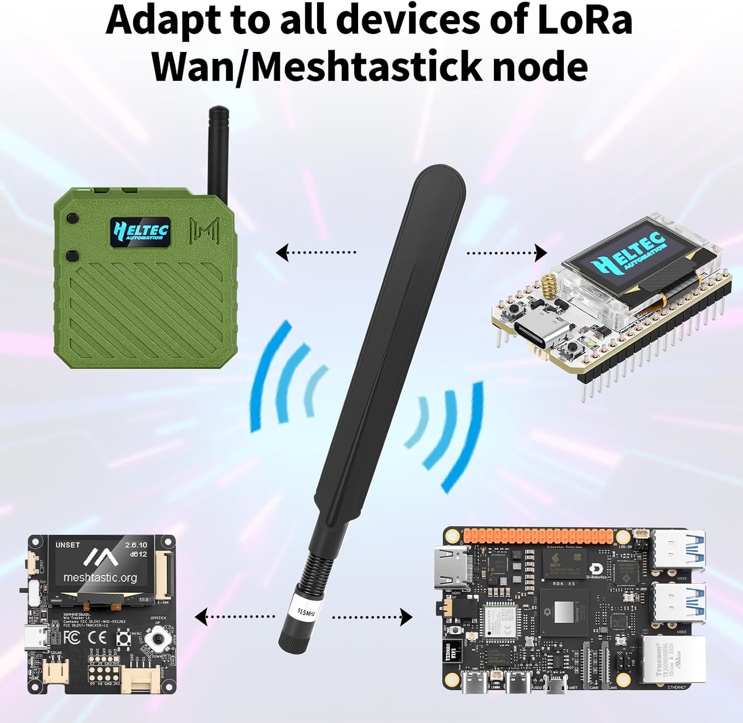 Meshnology Meshtastic 915MHz LoRa Antenna – 10dBi Gain Long Range Outd