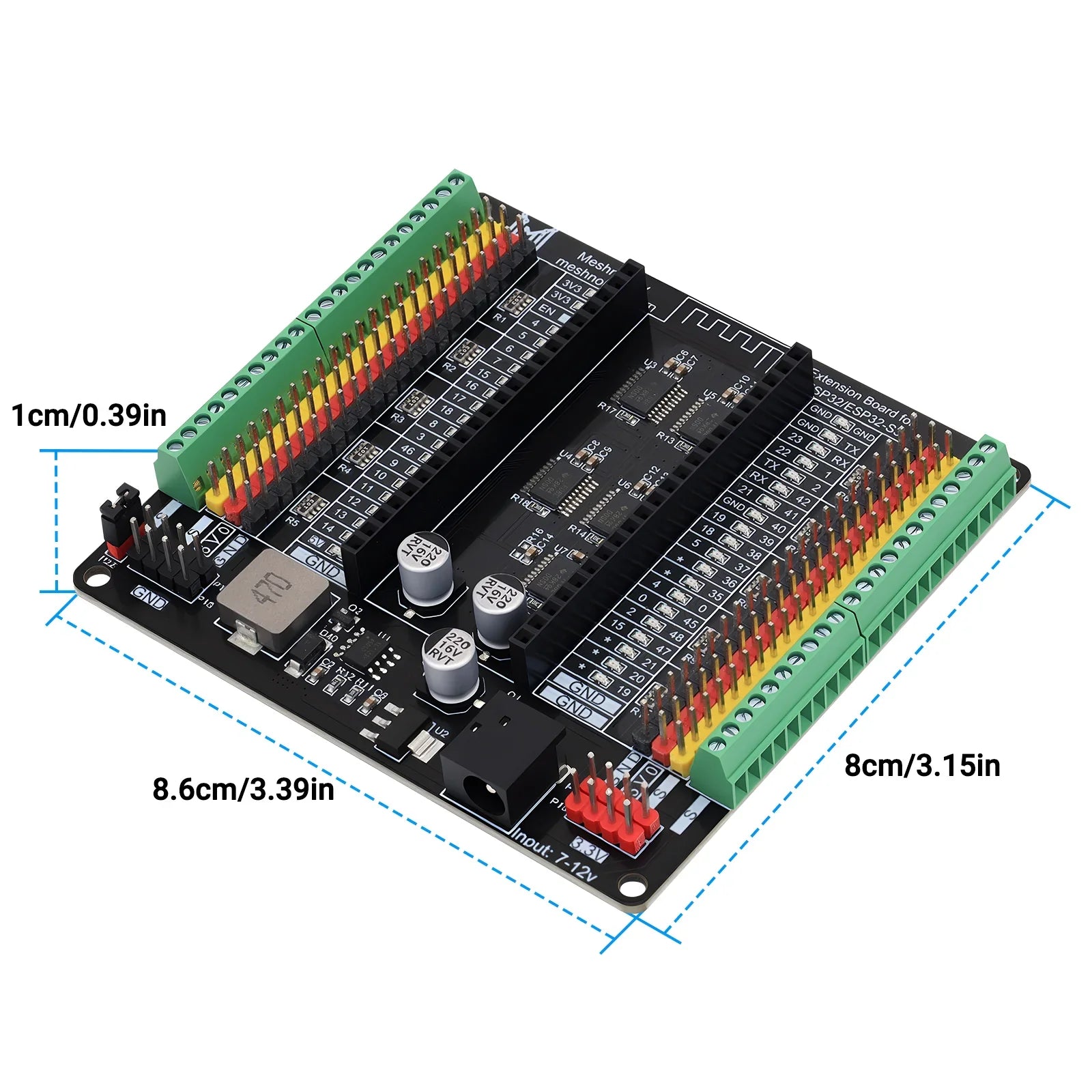Meshnology N40 - ESP32 Expansion Board for ESP32/ESP32-S3 Core Modules