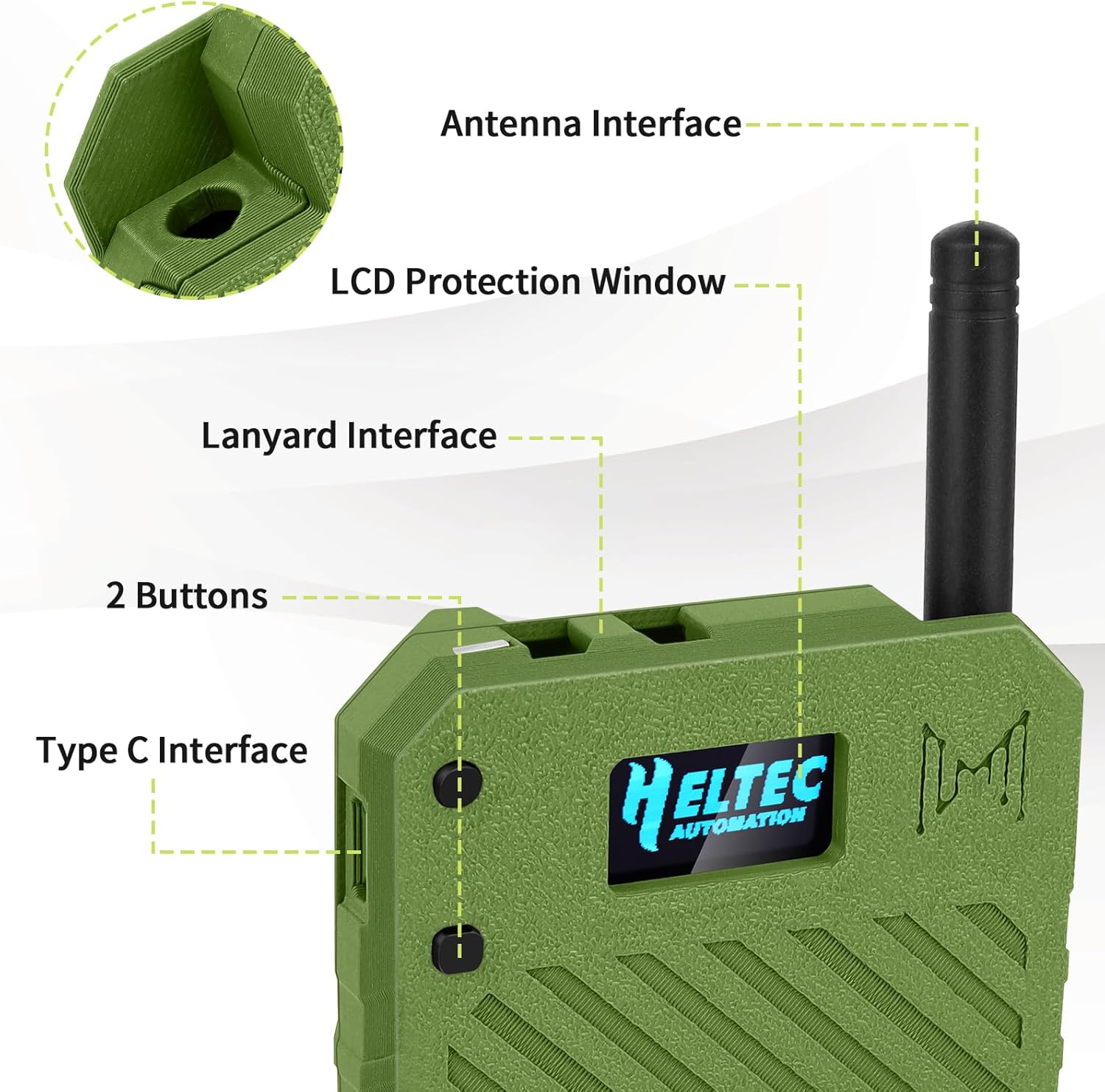 N33 Esp32 Lora V3 Kit With 915mhz Antenna Battery And Case For Meshtastic Iot Meshnology