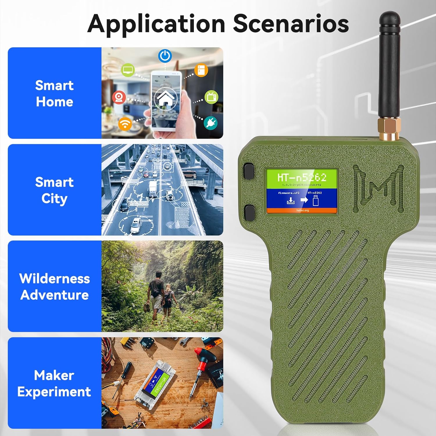 N36 - Mesh Kit: nRF52840 LoRa Node with - 863~928MHz Antenna GPS, TFT ...