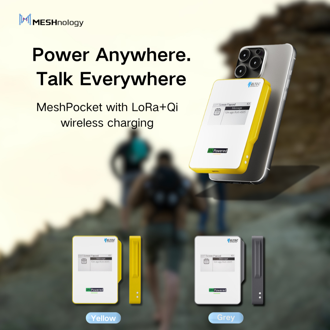 Heltec MeshPocket Magnetic Charging Power Bank Meshtastic LoRa Antenna ...