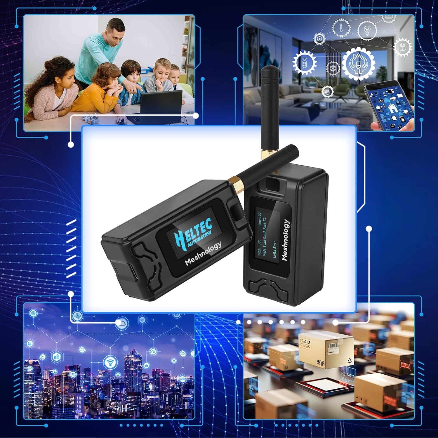 Heltec ESP32 LoRa V3 Node Meshtastic ESP32 Kit with 1100mAh Battery & Case – Meshnology